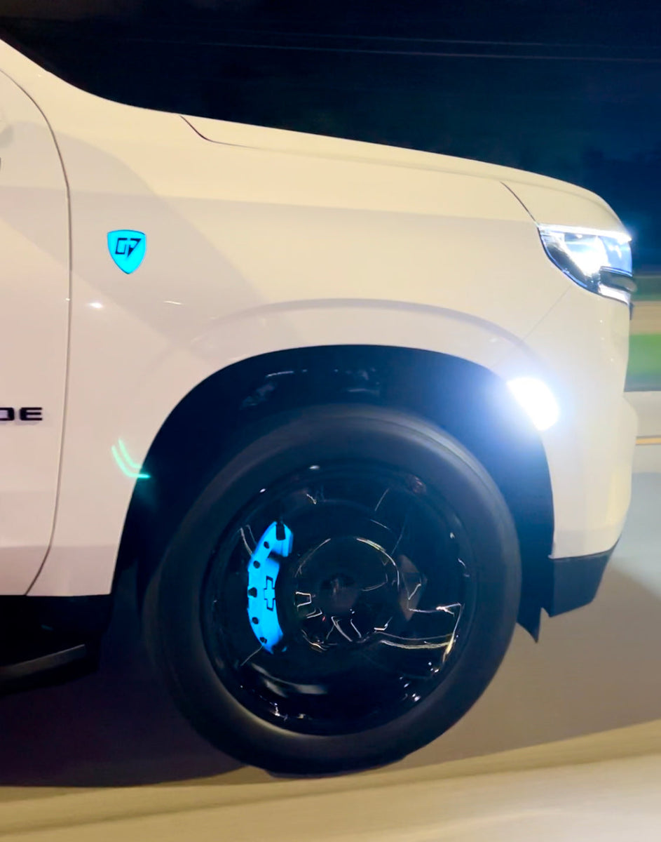 2019-2024 4TH GEN CHEVY SILVERADO 1500 REFLECTIVE CALIPER COVERS ...