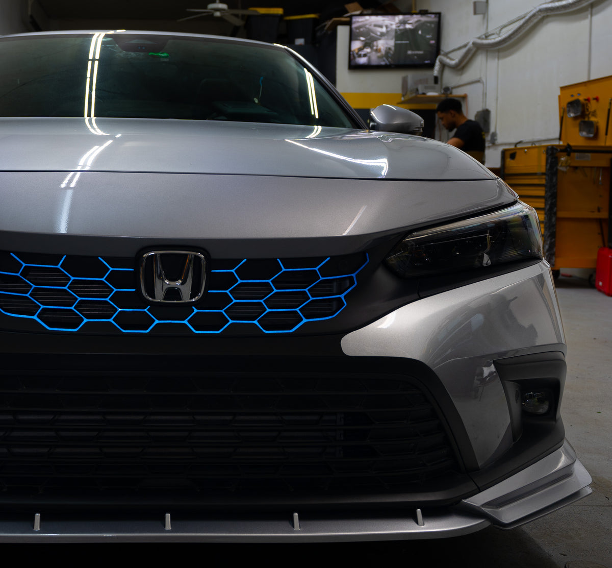 2022 2024 HONDA CIVIC HONEYCOMB GRILL – Drewskie Skins